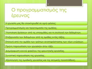 Ερευνητική εργασία Α Λυκείου | PPT