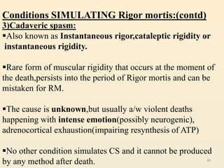 RIGOR MORTIS by rajkumar malur | PPTX