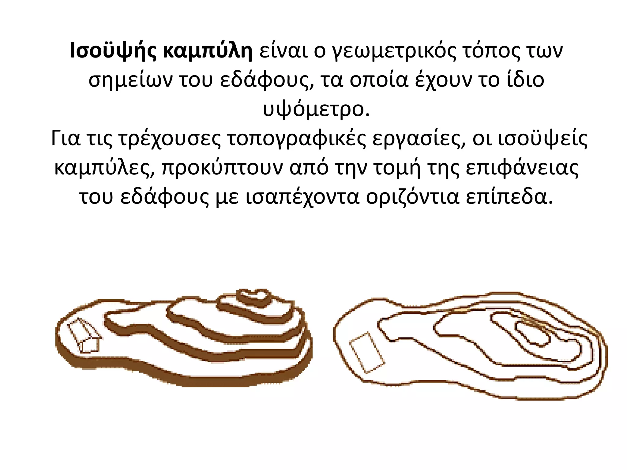 τοπογραφικό σχέδιο- ισοϋψείς καμπύλες | PPTX