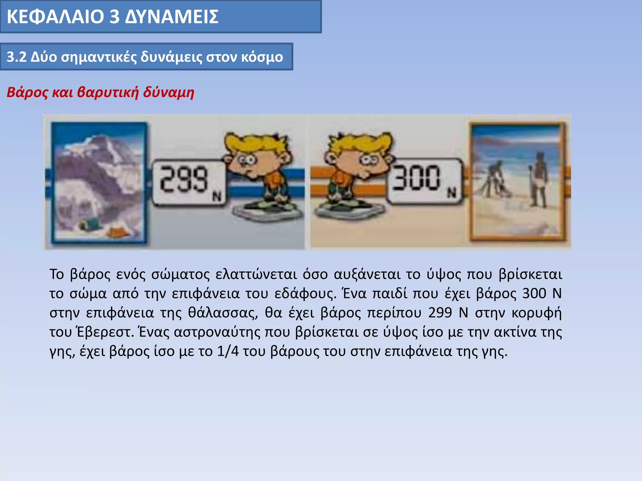 βαρυτικη δυναμη και τριβη | PPTX