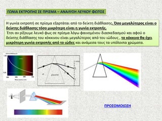 αναλυση του λευκου φωτοσ | PPTX