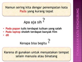 BAHASA INDONESIA pemakaian kata penghubung | PPTX
