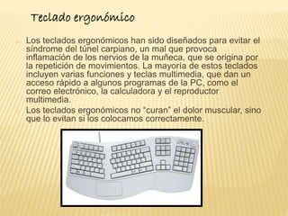 El teclado y sus tipos | PPTX