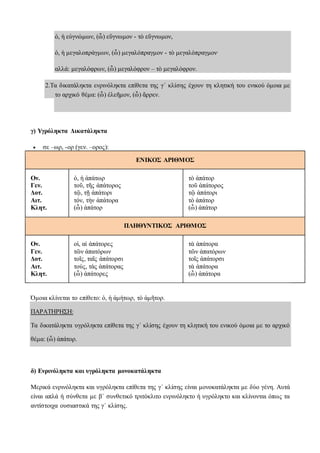 επιθετα ολη η θεωρια! | PDF