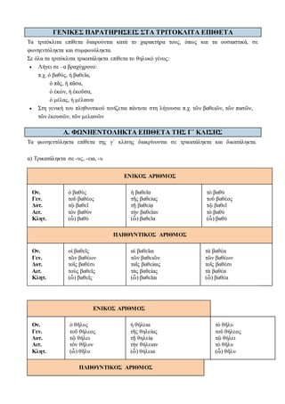 επιθετα ολη η θεωρια! | PDF