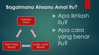 MATERI KAJIAN REMAJA - AHSANU AMALA | PPTX