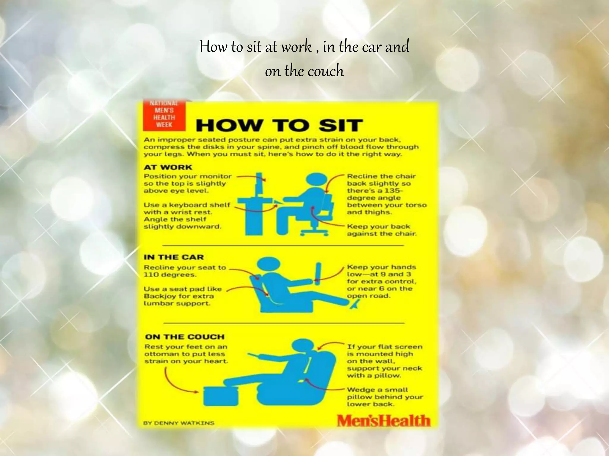 How to sit walk stand properly | PPTX