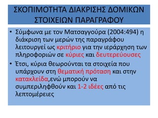 Περιληψη κειμενου απο πλαγιοτιτλους | PPTX