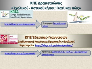 Δημιουργώντας εκπαιδευτικά δίκτυα | PPSX