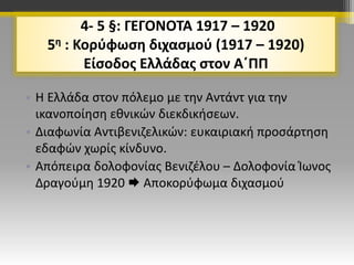 ΕΘΝΙΚΟΣ ΔΙΧΑΣΜΟΣ | PPSX