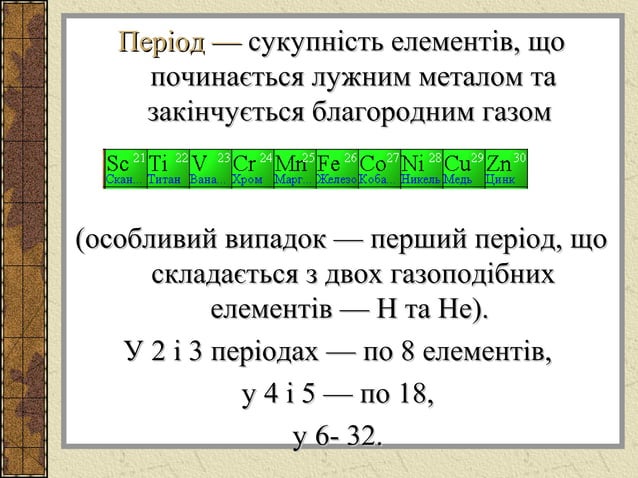 Періодичний закон Ppt