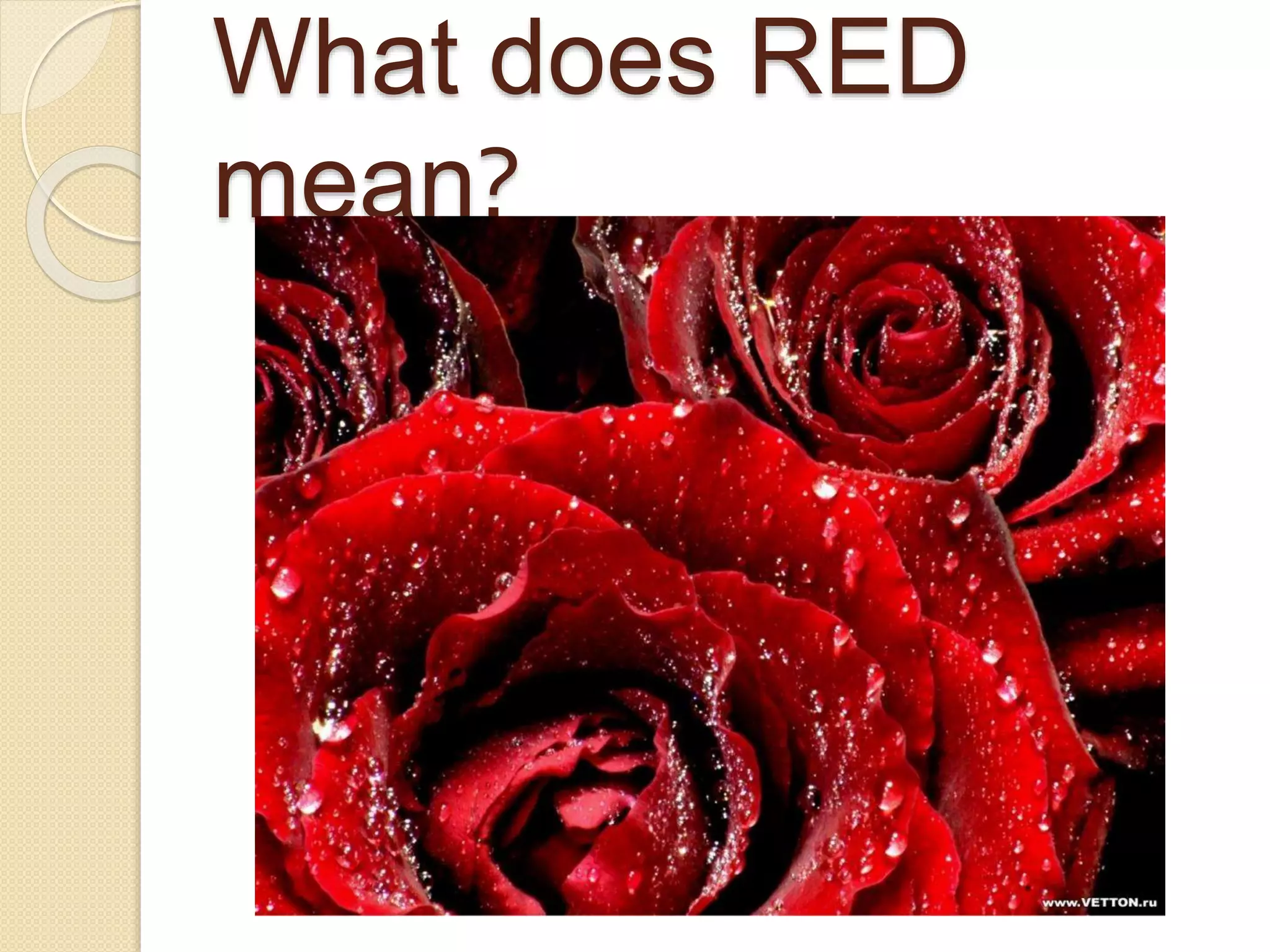 Red Colour | PPTX