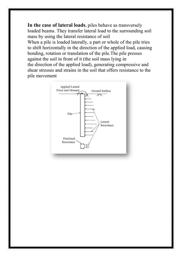 Laterally Loaded Piles | PDF | Civil Engineering Industry | Industries