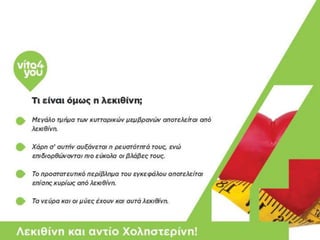 Λεκιθίνη και αντίο Χοληστερίνη! | PPTX