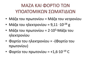 δομη του ατομου | PPTX
