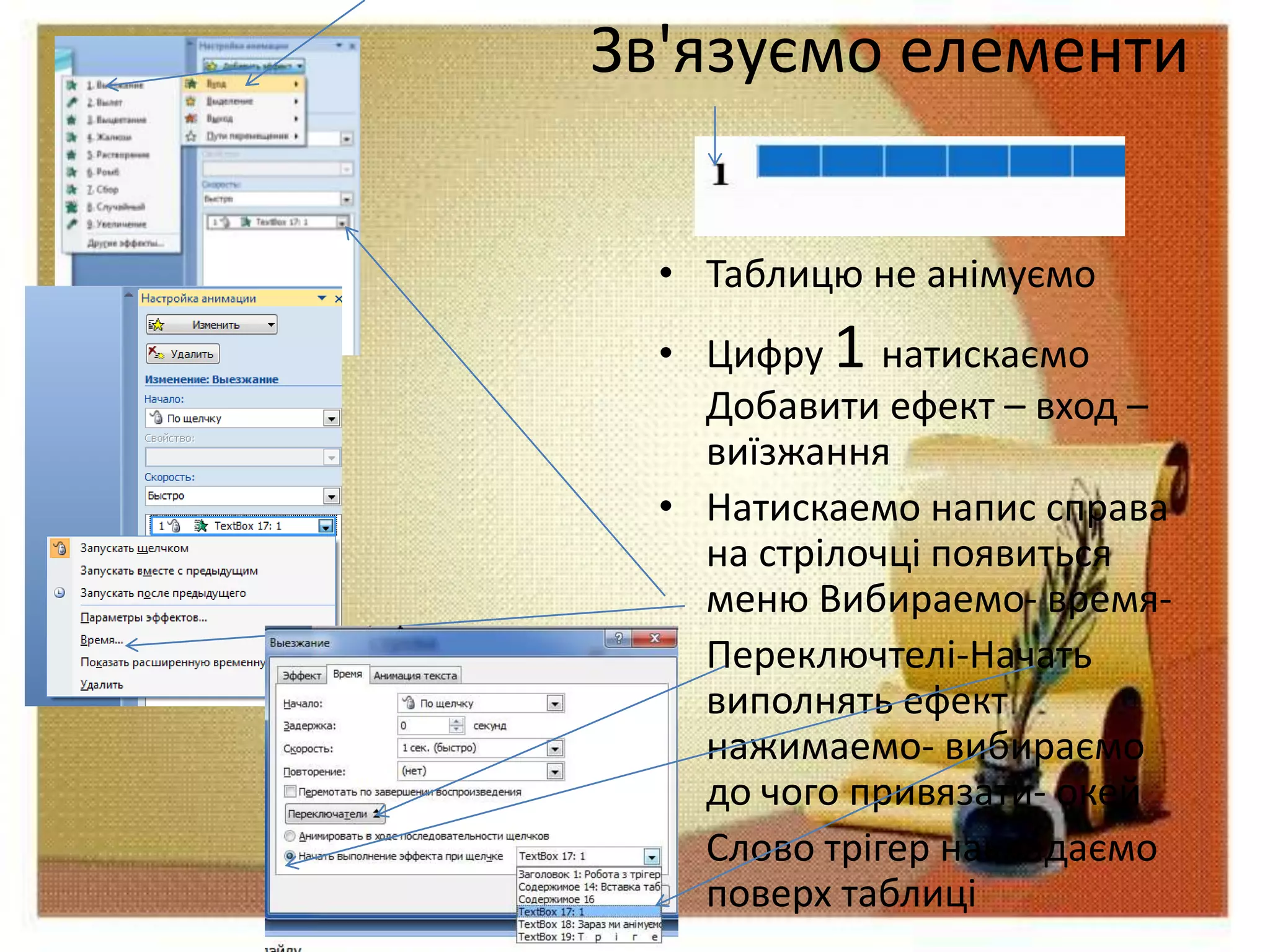 тригери гіперсилки | PPTX
