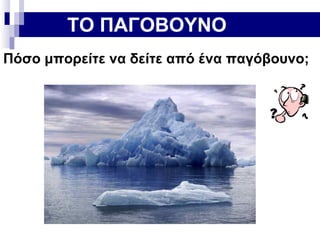 Παγοβουνο.... Θετικη Σταση | PPT