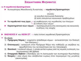νομοθεσια μακεδονων | PPTX
