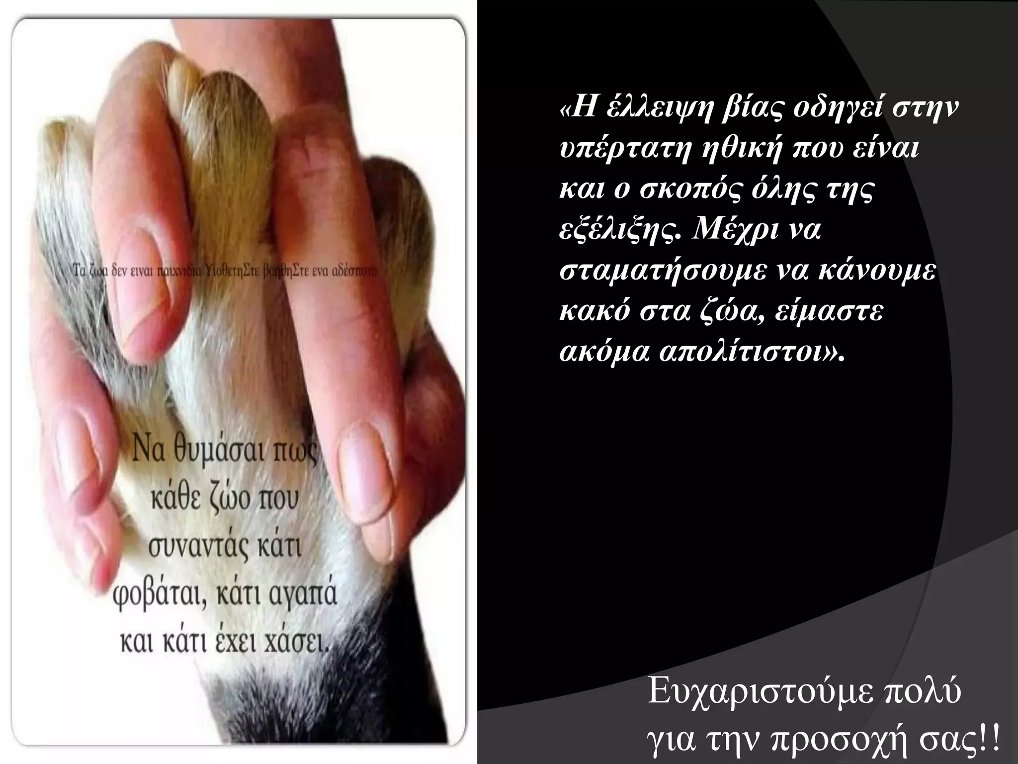 κακοποιηση ζωων | PPT