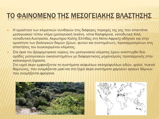 Η κατανομή της μεσογειακής βλαστησης | PPT
