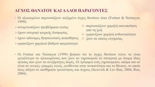 Αγχος θανατου και θρησκευτικοτητα σε ατομα τριτης ηλικιας | PPT