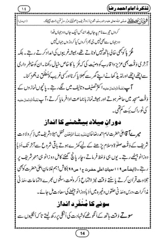 Tazkira Imam Ahmed Raza Khan.urdu