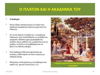 Η Ακαδημία του Πλάτωνα | PPT