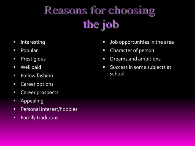 Choosing a profession | PPTX