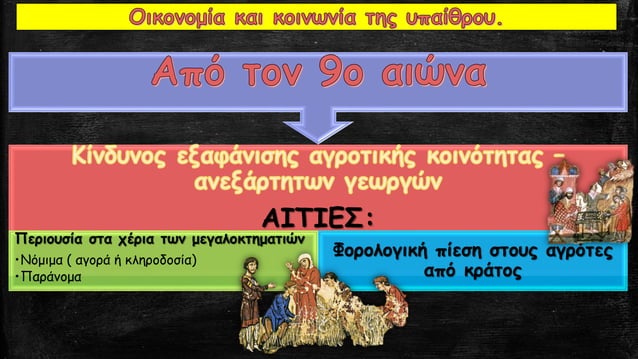 Οι εξελίξεις στην οικονομία και την κοινωνία. α. Οικονομία και κοινωνία ...