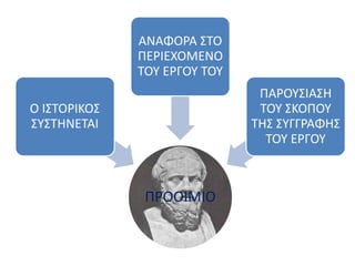 ΗΡΟΔΟΤΟΥ ΙΣΤΟΡΙΕΣ-ΠΡΟΟΙΜΙΟ | PPTX