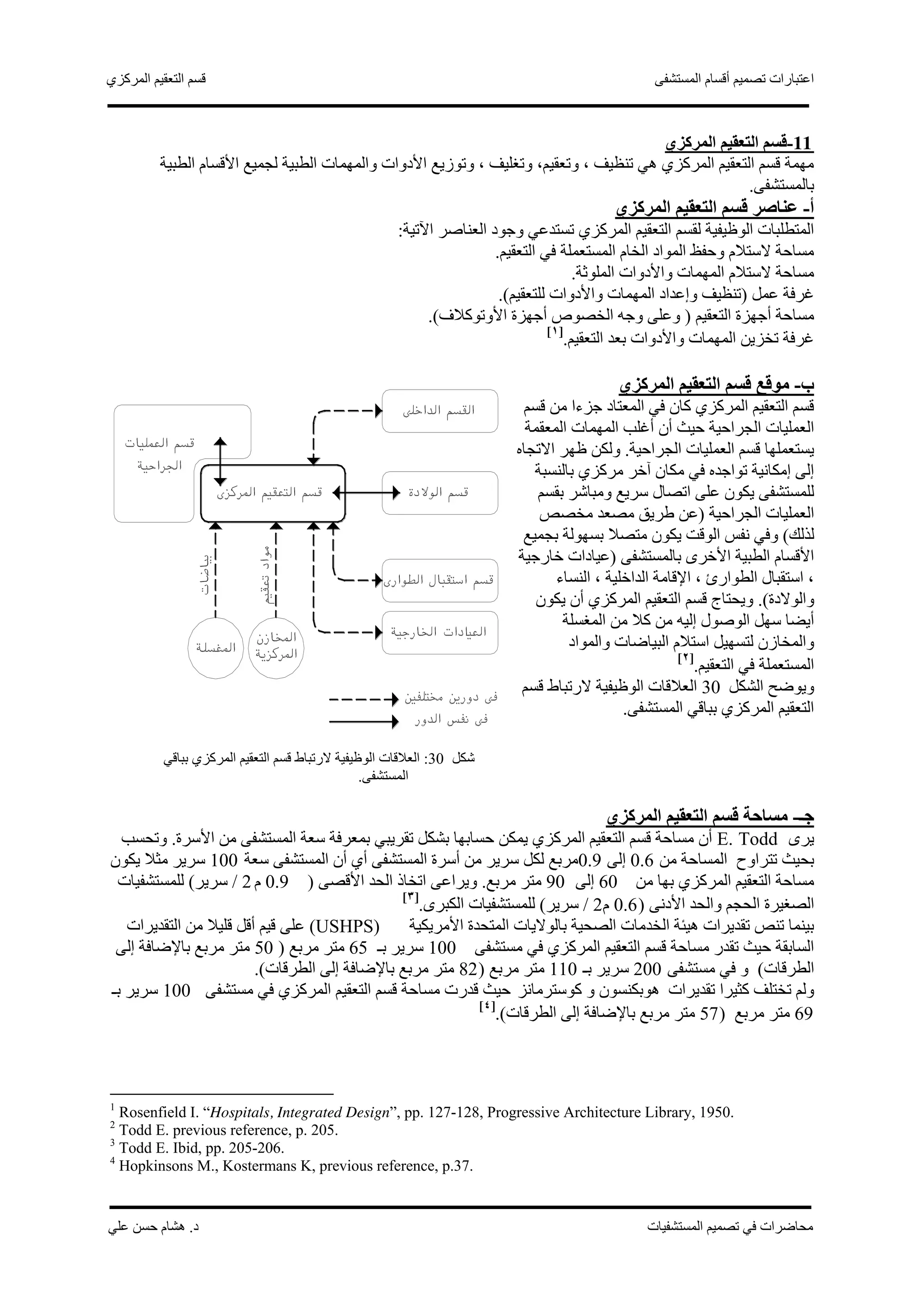الاسس التصميمية للمستشفيات | PDF