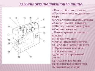 Устройство швейной машины | PPT