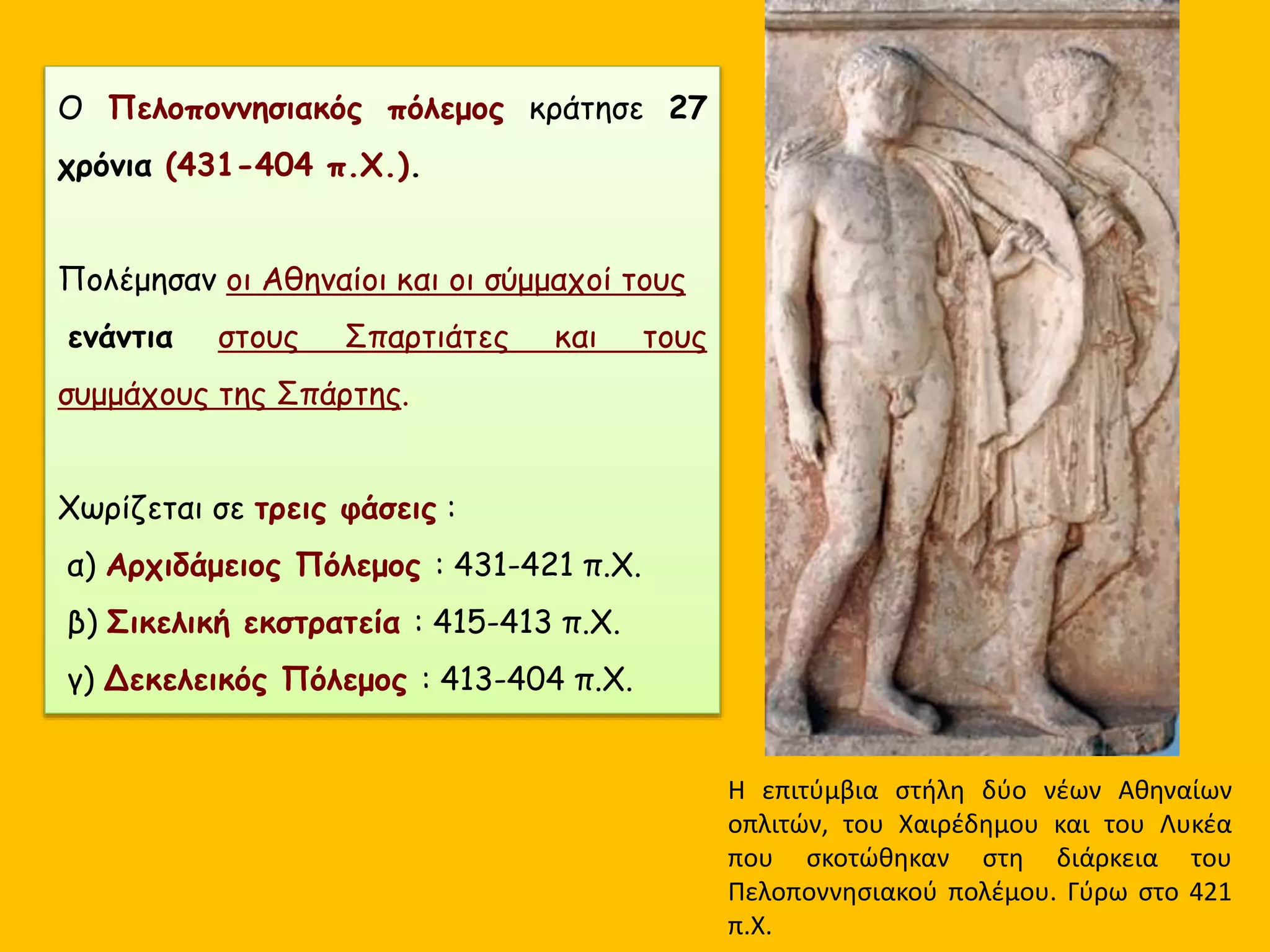 Πελοποννησιακός πόλεμος | PPTX