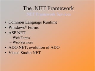 .Net overview by cetpa | PDF