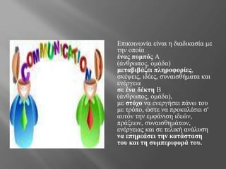 επικοινωνία | PPT