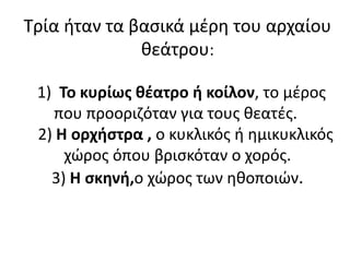 αρχαιο ελληνικο θεατρο | PPT