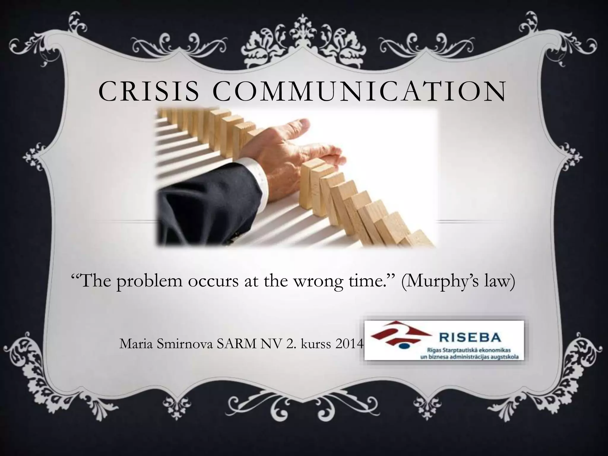 Crisis communication | PPTX