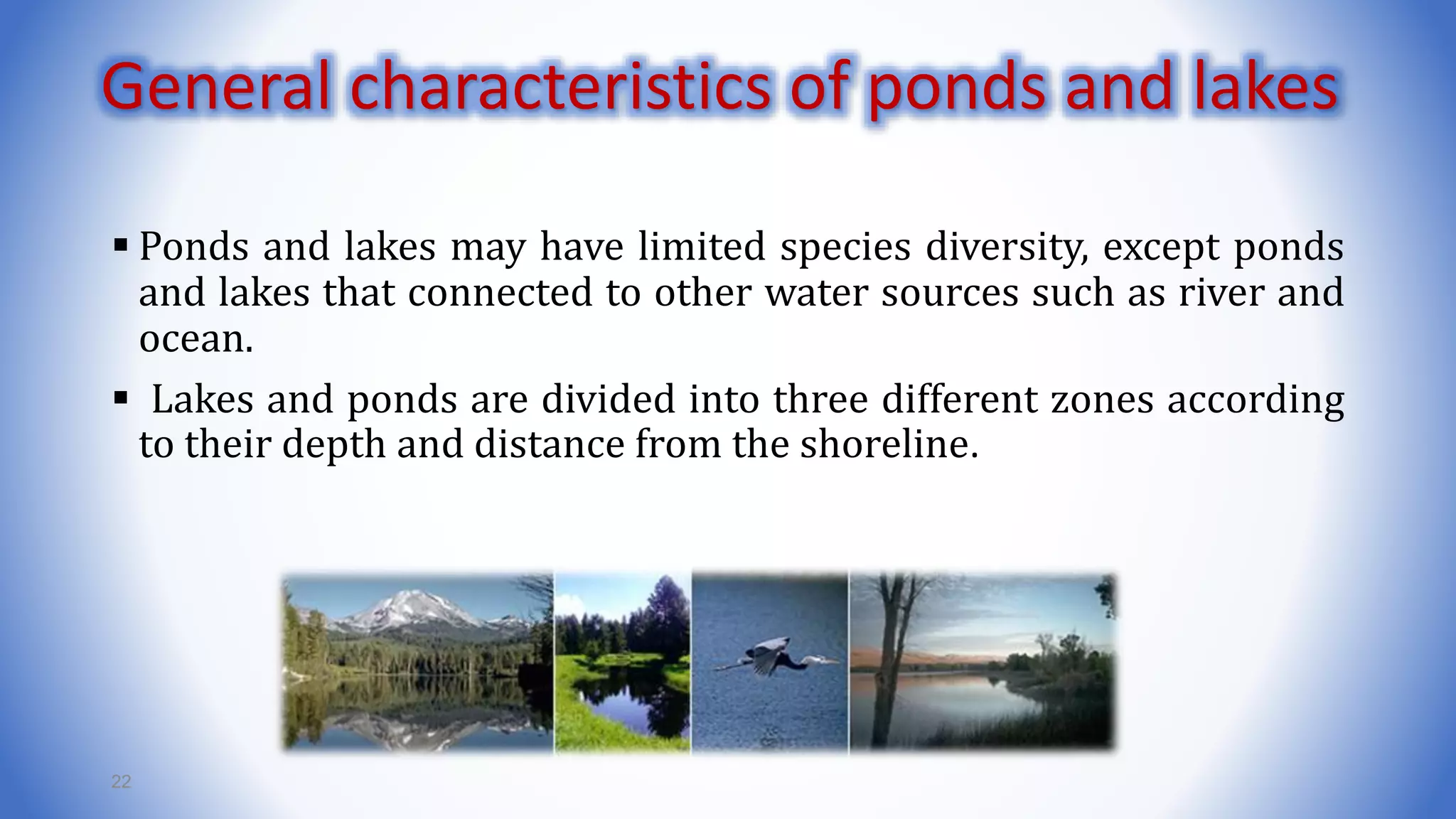 stratification of water environments - | PPTX