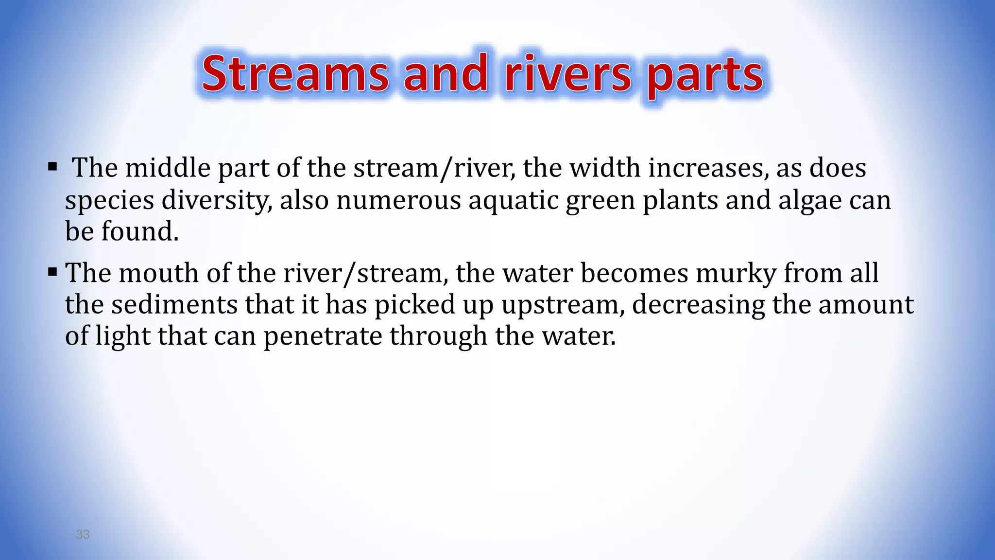 stratification of water environments - | PPTX