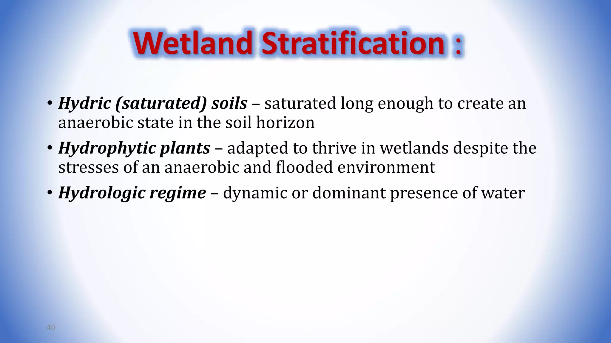 stratification of water environments - | PPTX
