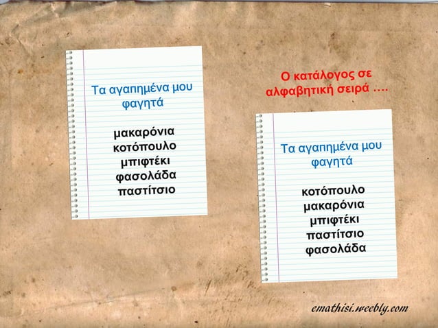 Καταλογος Λιστα | PPT