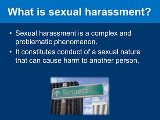 Sexual Harassment in the Workplace | PPTX