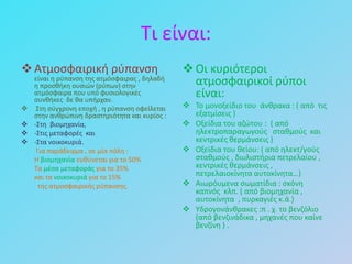 Aτμοσφαιρική Ρύπανση | PPTX