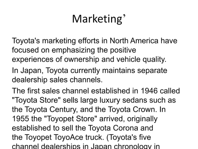 Toyota Logistics | PPTX | Automotive Industry | Industries