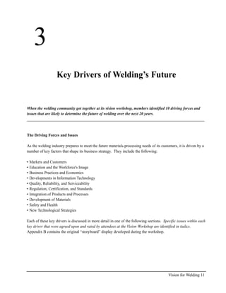 . Vision for welding industry | PDF