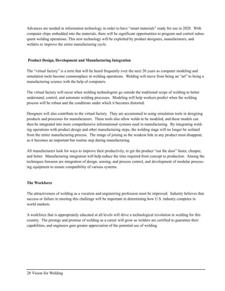 . Vision for welding industry | PDF