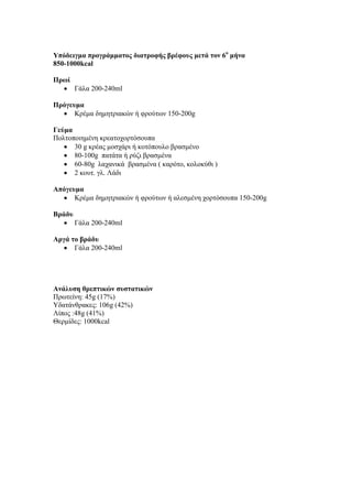 διατροφη στη βρεφικη και παιδικη ηλικια | PDF