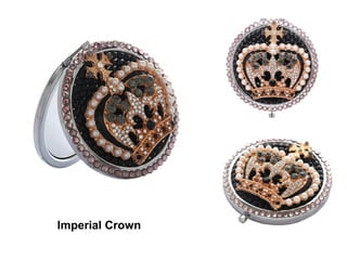 Hand Handmade 3D Rhinestone DIY Magnification Mirror for Women White ...