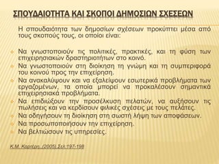 Ορισμοί Δημοσίων Σχέσεων | PPTX