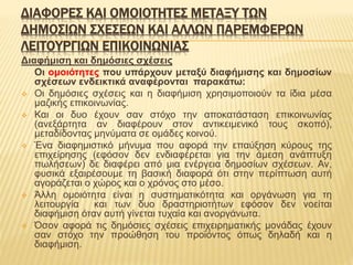 Ορισμοί Δημοσίων Σχέσεων | PPTX